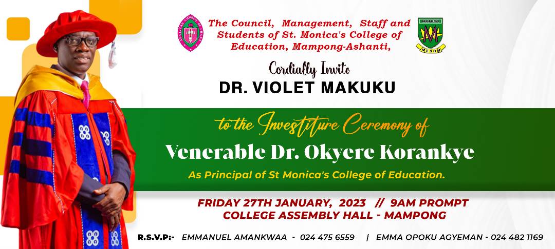 THE INVESTITURE OF VENERABLE DR. OKYERE KORANKYE AS THE 1ST MALE ...