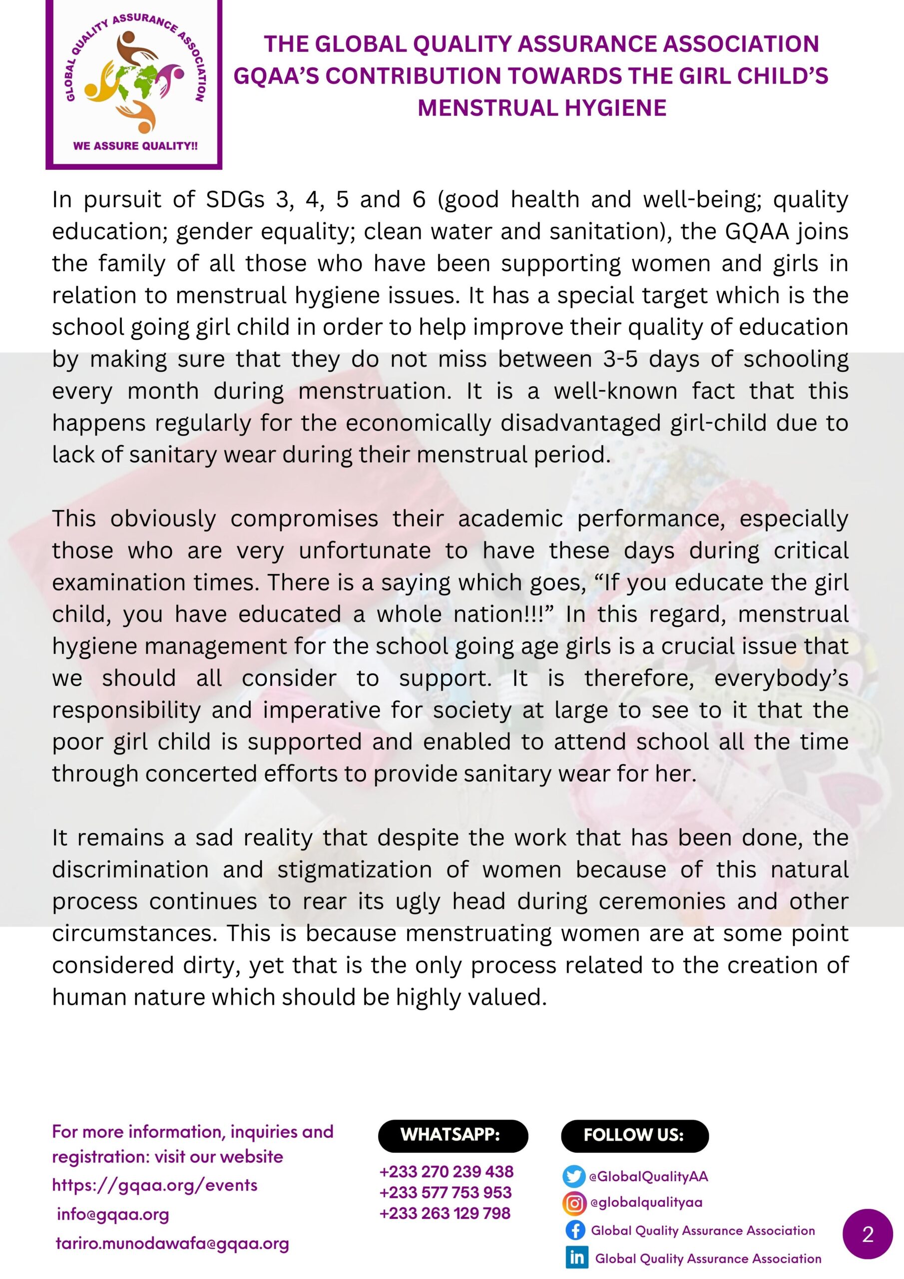 QUALITY ENHANCEMENT INITIATIVES – Global Quality Assurance Association